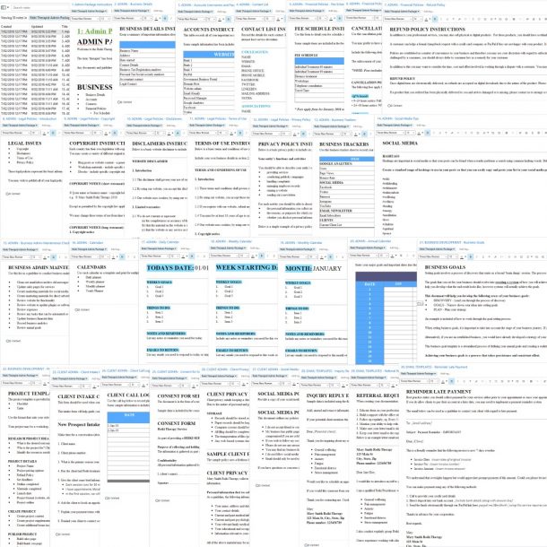 Reiki Practice Admin Package for Evernote