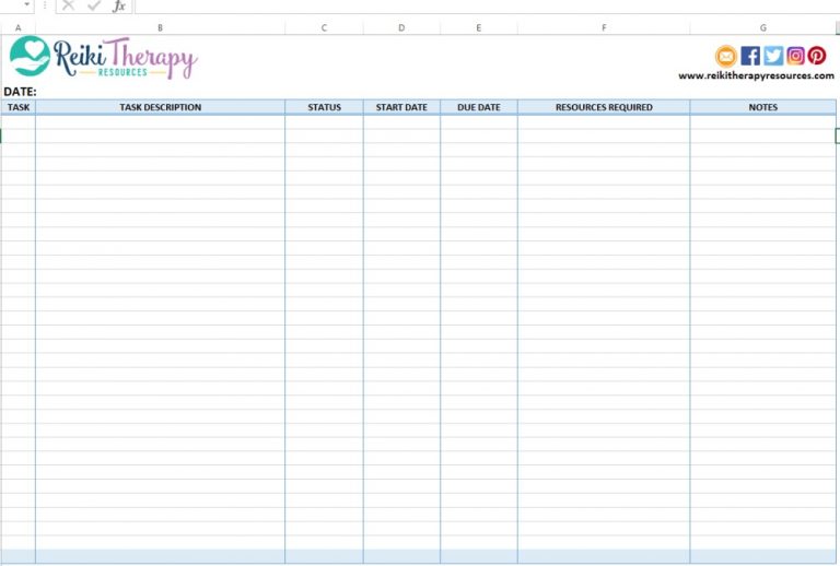 Planning Template for Your Reiki Practice (FREE TEMPLATE DOWNLOAD)